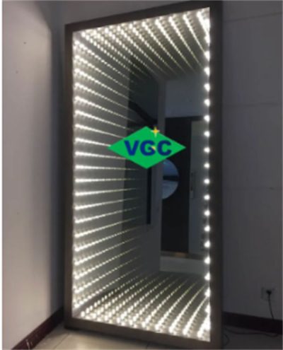 VGC 2023 Decorative Two Parallel Mirror Hotel Wall Mounted Infinity ...