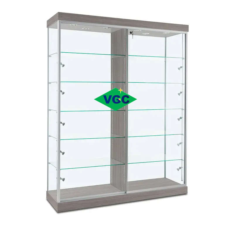 Good Price LED Glass Display Cabinet Lighted Glass Cabinet China ...