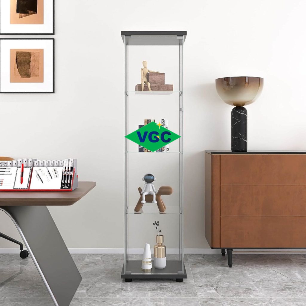 Single Door Corner Display Cabinet For Wine&Collections - Virtue Glass