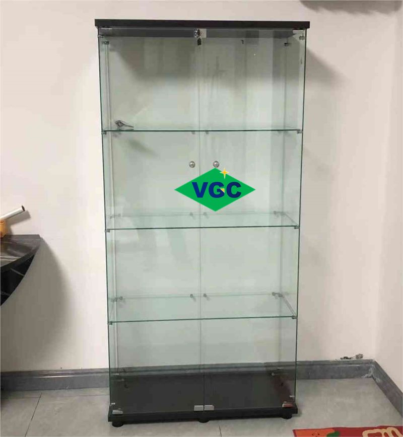 3 Layers Easy Install Glass Display Cases - Virtue Glass